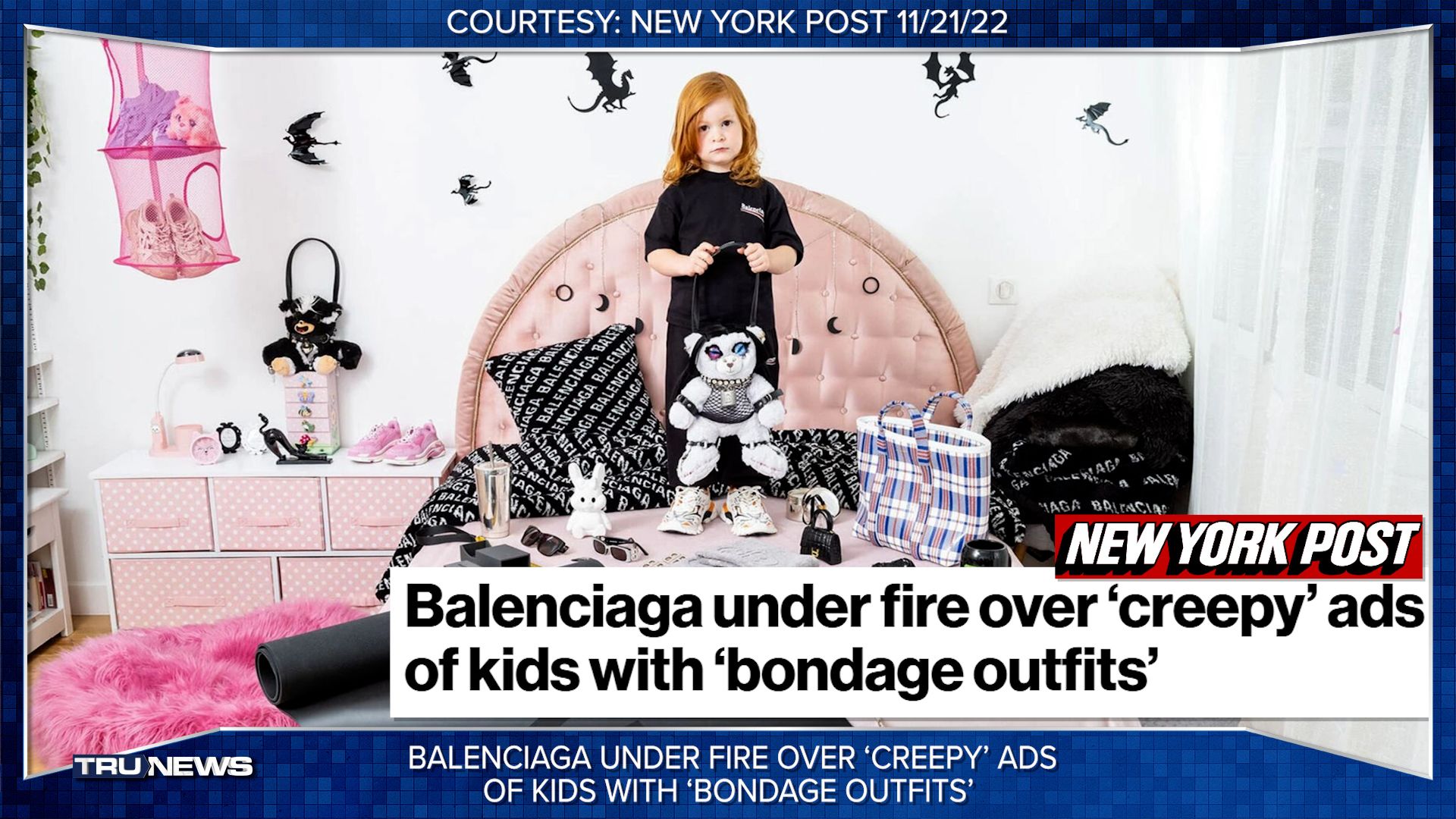 Balenciaga Pushes Demonic BDSM Campaign With Children, News Outlets Silent