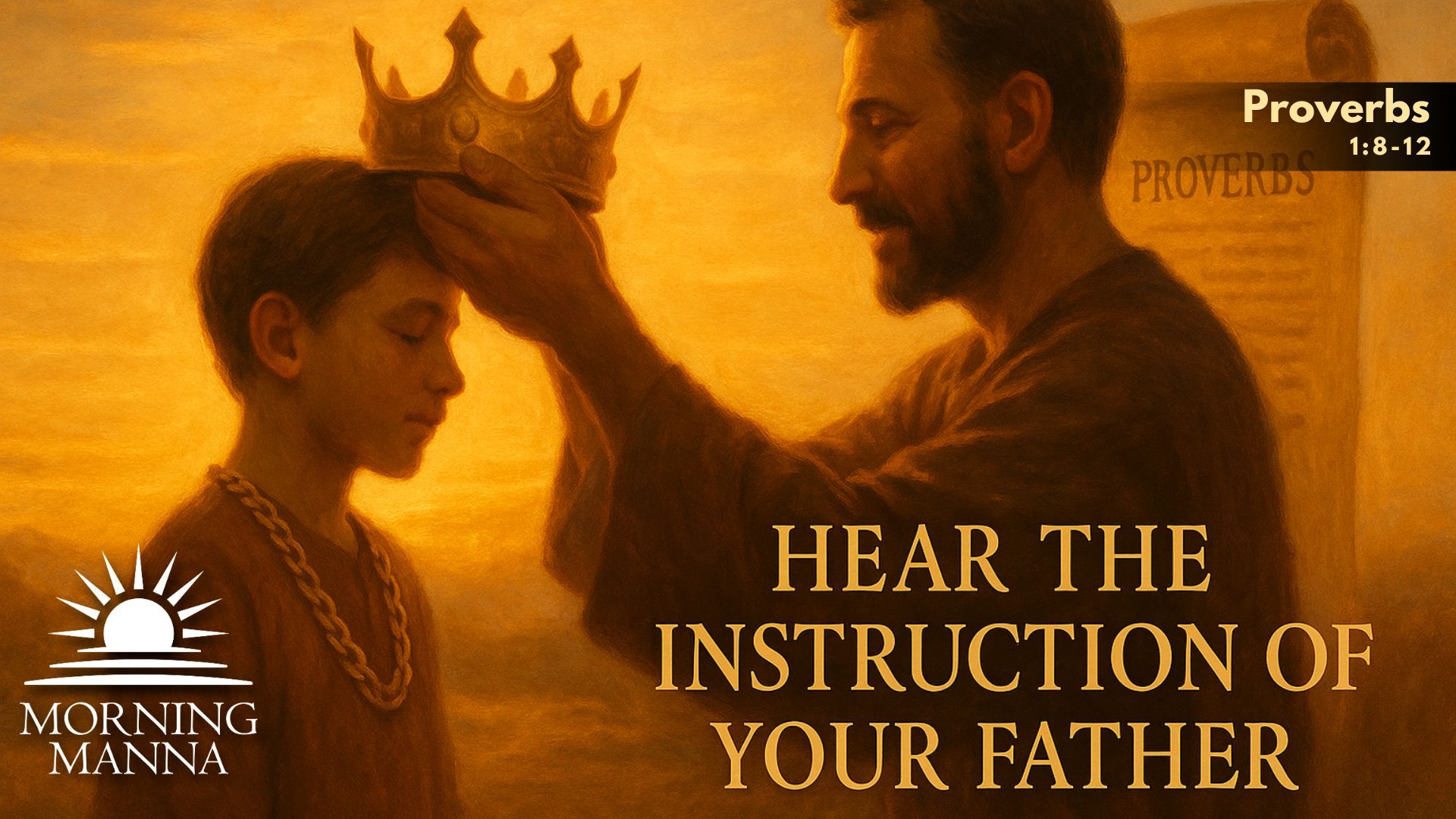 Morning Manna - May 26, 2025 - Proverbs 1:8-12 - Hear the Instruction ...
