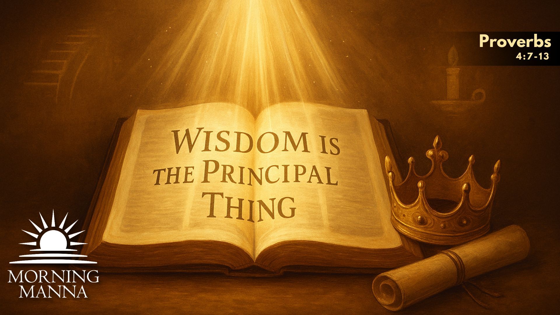 Morning Manna - June 19, 2025 - Proverbs 4:7-13 - Wisdom is the ...
