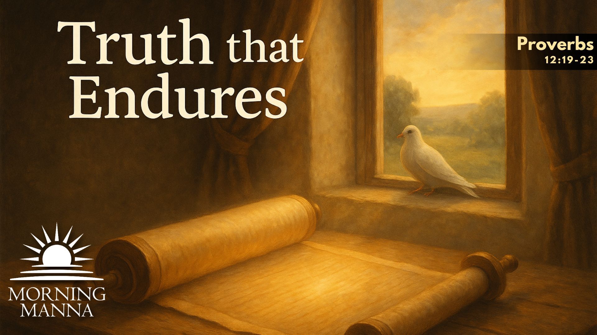 Morning Manna - September 24, 2025 - Proverbs 12:19-23 - Truth That ...